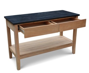 Outdoor console table with storage store